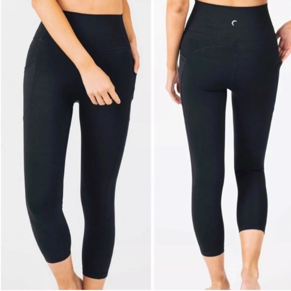 ZYIA | Pants & Jumpsuits | Zyia Active Black Chill Pocket Hi Rise ...